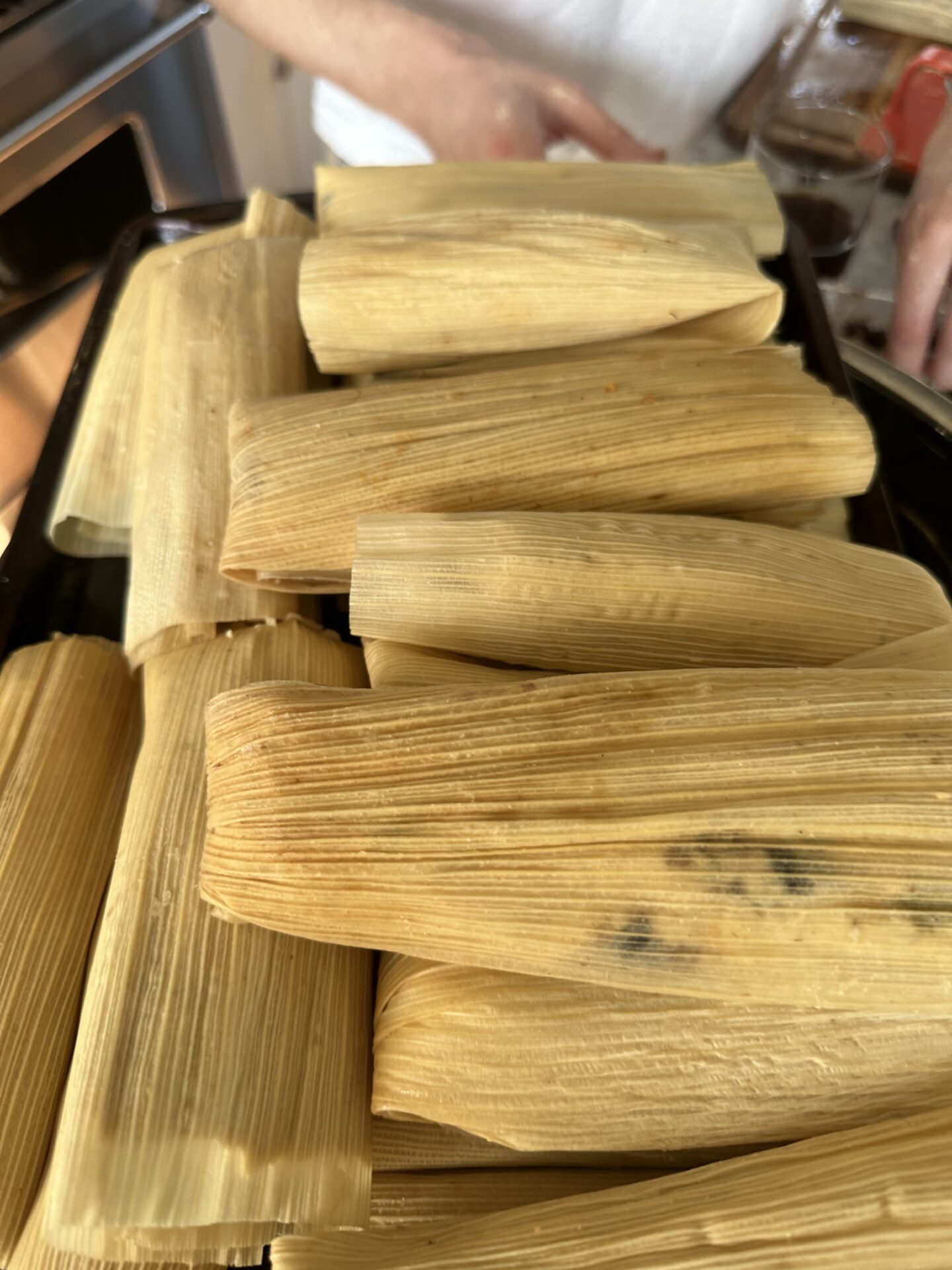 Tamales with Black Bean & Sweet Potato Filling - Maggie Baird